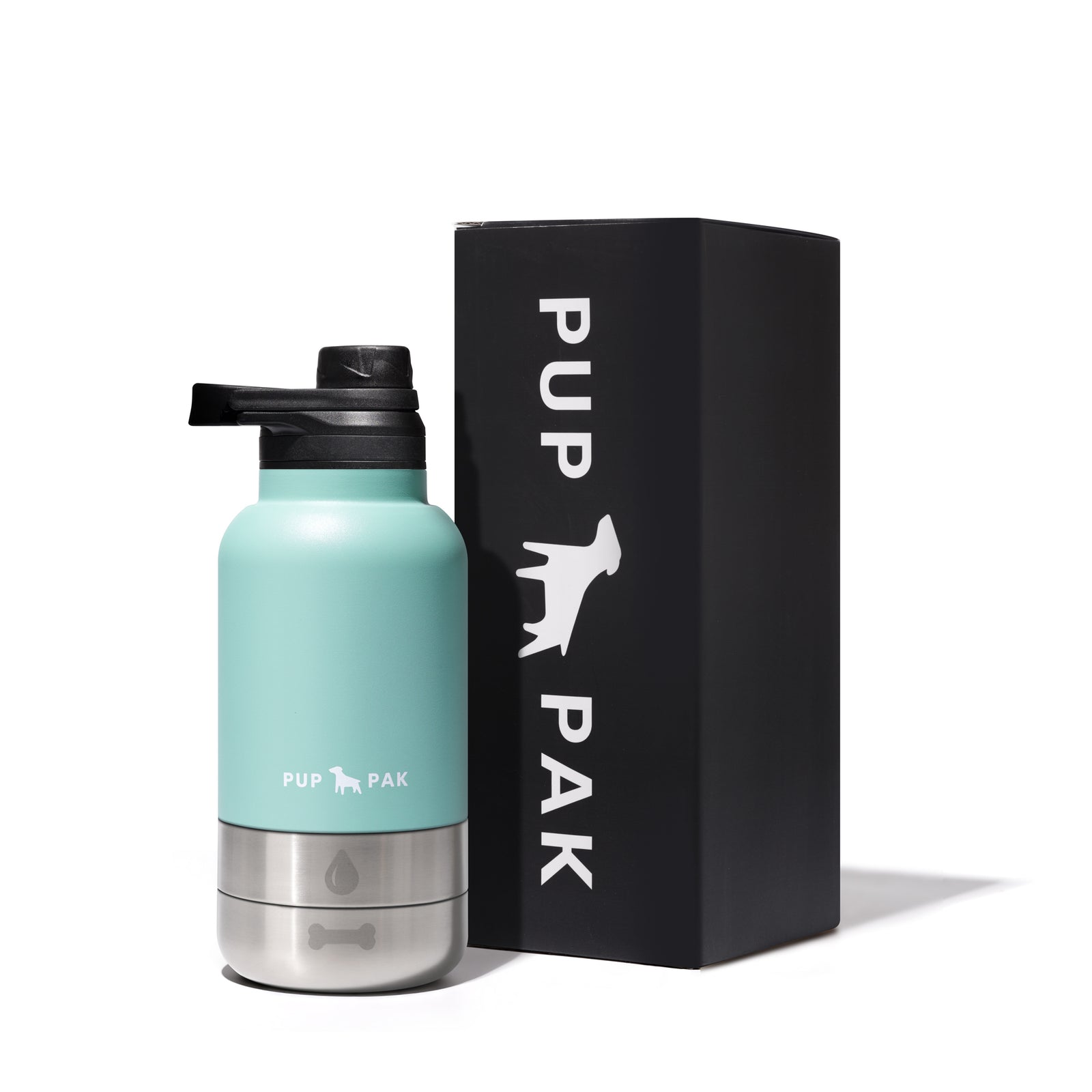 Pup Pak® Dog Water Bottle w/ Detachable Bowls